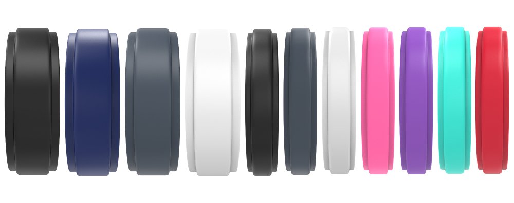 BANDED GLORY Silicone Ring Men, Silicone Wedding Rings for Men - Rubber Wedding Bands Keep Fingers Safe From Extreme Conditions - Great for Active Lifestyles, Mens Wedding Band