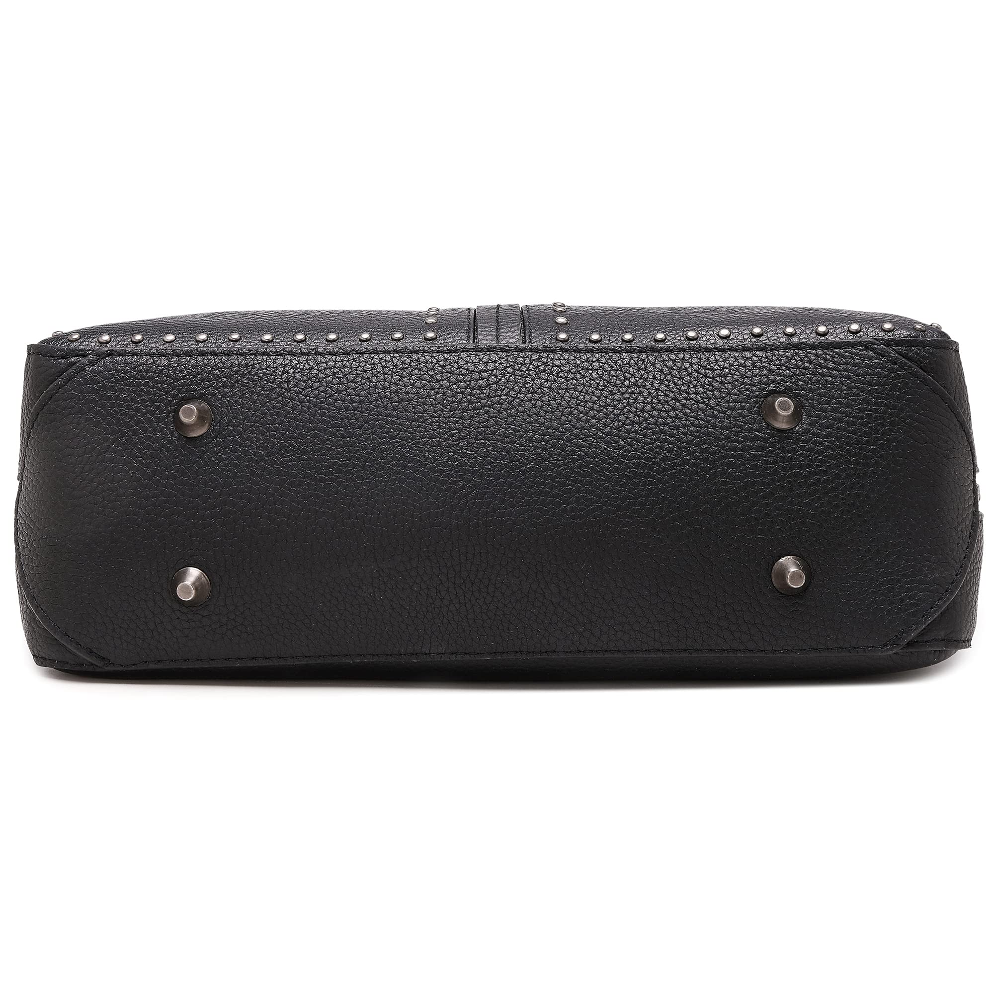 Montana West Genuine Leather Concealed Carry Purses and Handbags for Women Handgun Tote Black MWL-G005BK