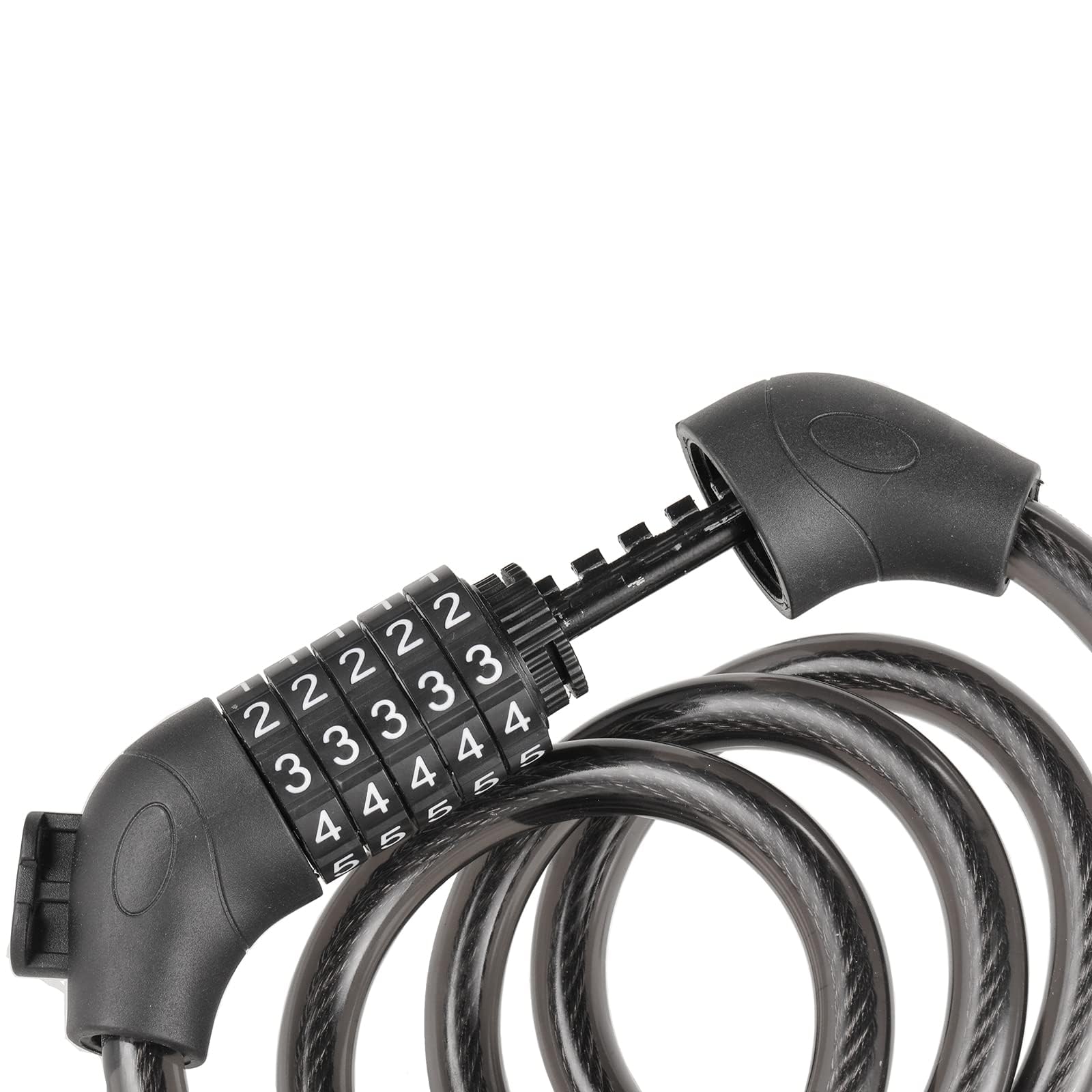 Bike Locks Cable Coiled Secure Resettable Combination Bike Cable Lock with Mounting Bracket
