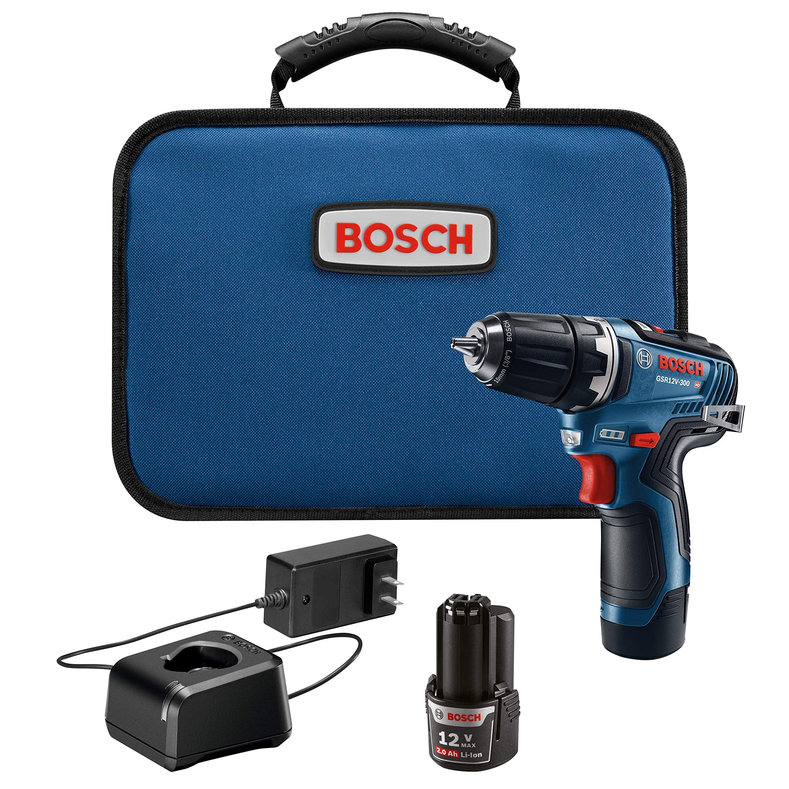Bosch GSR12V-300B22 12V Max EC Brushless 3/8 In. Drill/Driver Kit (Renewed)