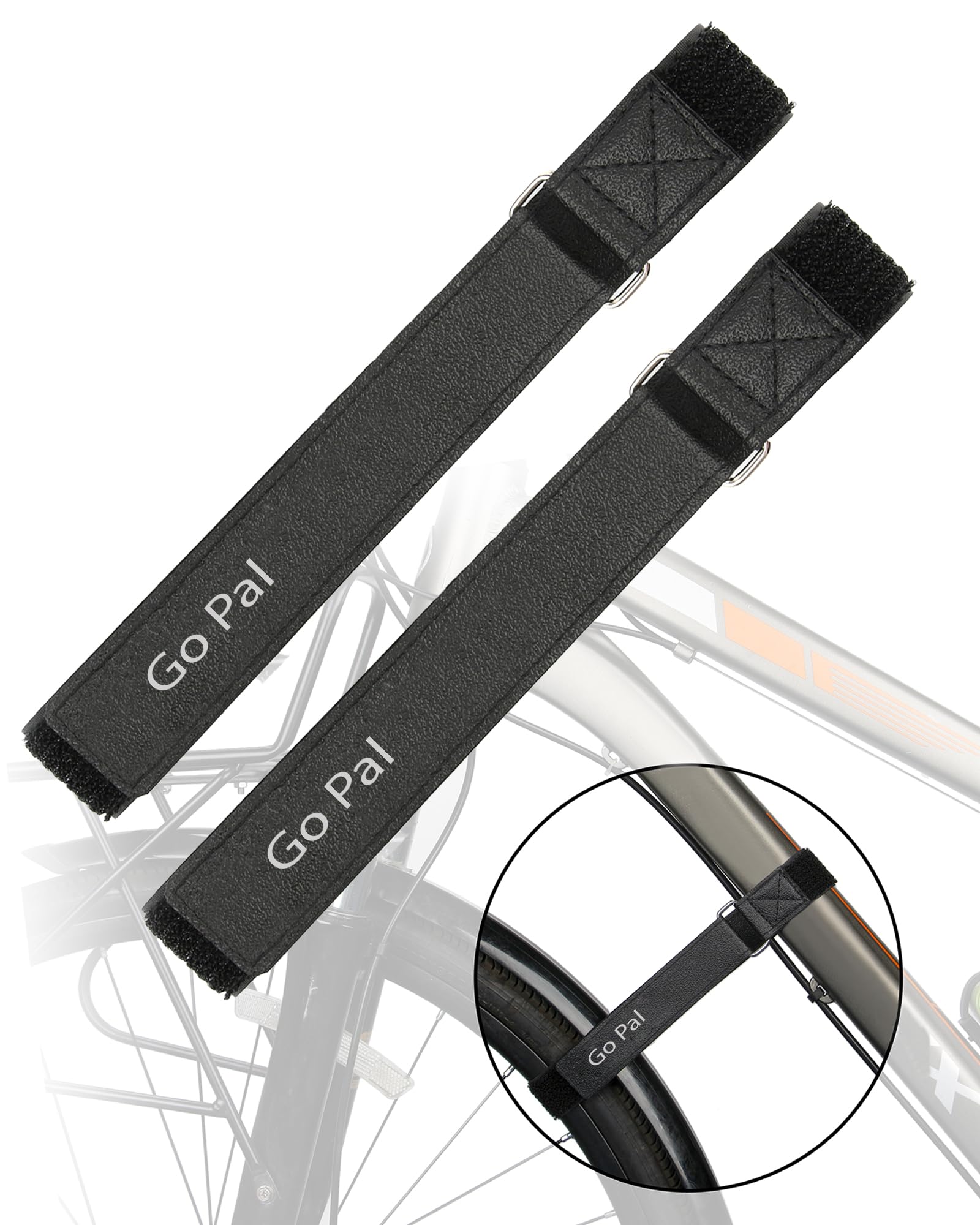 Bike Rack Straps Bike Wheel Stabilizer Straps, Adjustable Bike Storage Straps Keep The Bicycle Wheel from Spinning, 2 Pack