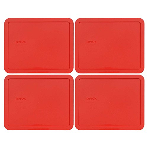 Pyrex 7212-PC 11 Cup Red Storage Lid for Glass Dish (4, Red)