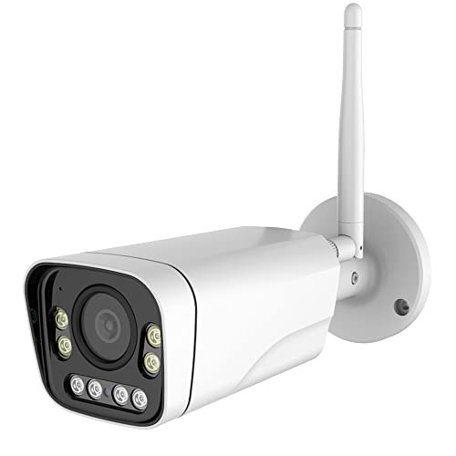 EXVIST 4K(8MP) Varifocal Wireless Bullet Outdoor Security Camera, Dual Light, 2.7mm~13.5mm Motorized Lens, IP66, Human Detection, RTMP to YouTube/Facebook etc.