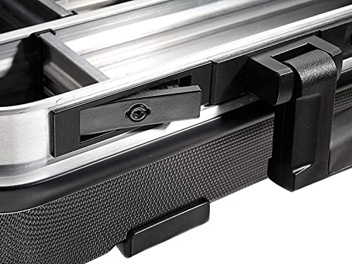 B&W International GO Portable Wheeled Rolling Tool Case Box with Pocket Boards, Black