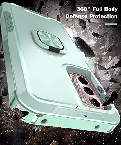 Moto G Stylus 2022 Case, UZER Three Layer Ring Style 360 Rotating Hybrid Armor Hard PC & Soft Silicone Shockproof Anti Slip Full-Body Defender Protective Case for Motorola Moto G Stylus (5G/4G) 2022