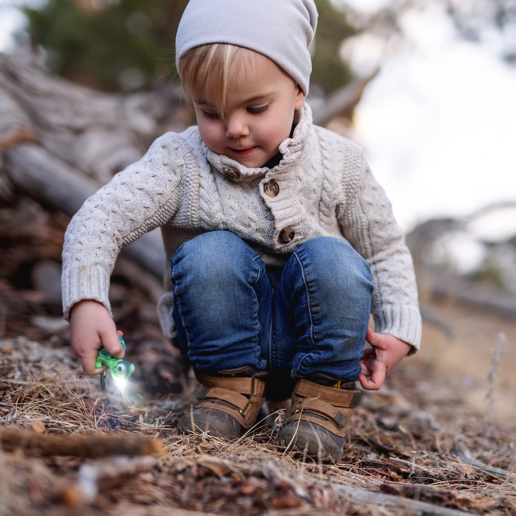 Big Discoveries WildLight Animal Carabiner Flashlight - Fun Mini Keychain Flash Lights for Kids, Nurses, Camping