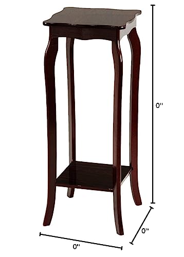 Frenchi Home Furnishing 2 Tier Plant Stand, Mahogany