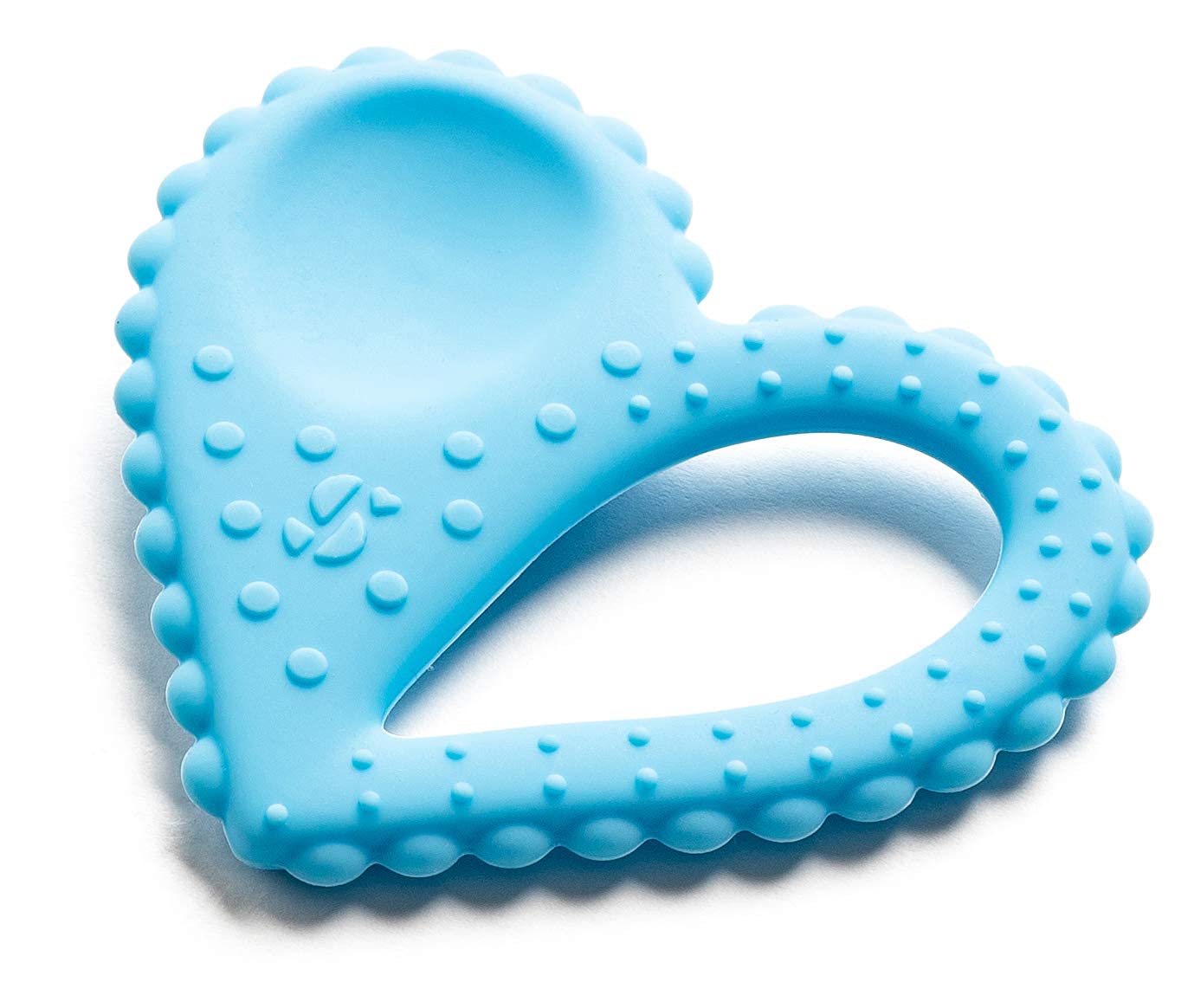 Special Supplies Teether Heart Spoon Oral Motor Therapy Tools, Textured Stimulation and Sensory Input Treatment for Babies and Toddlers, BPA Free Silicone, Dual Use Spoon Plus Teether