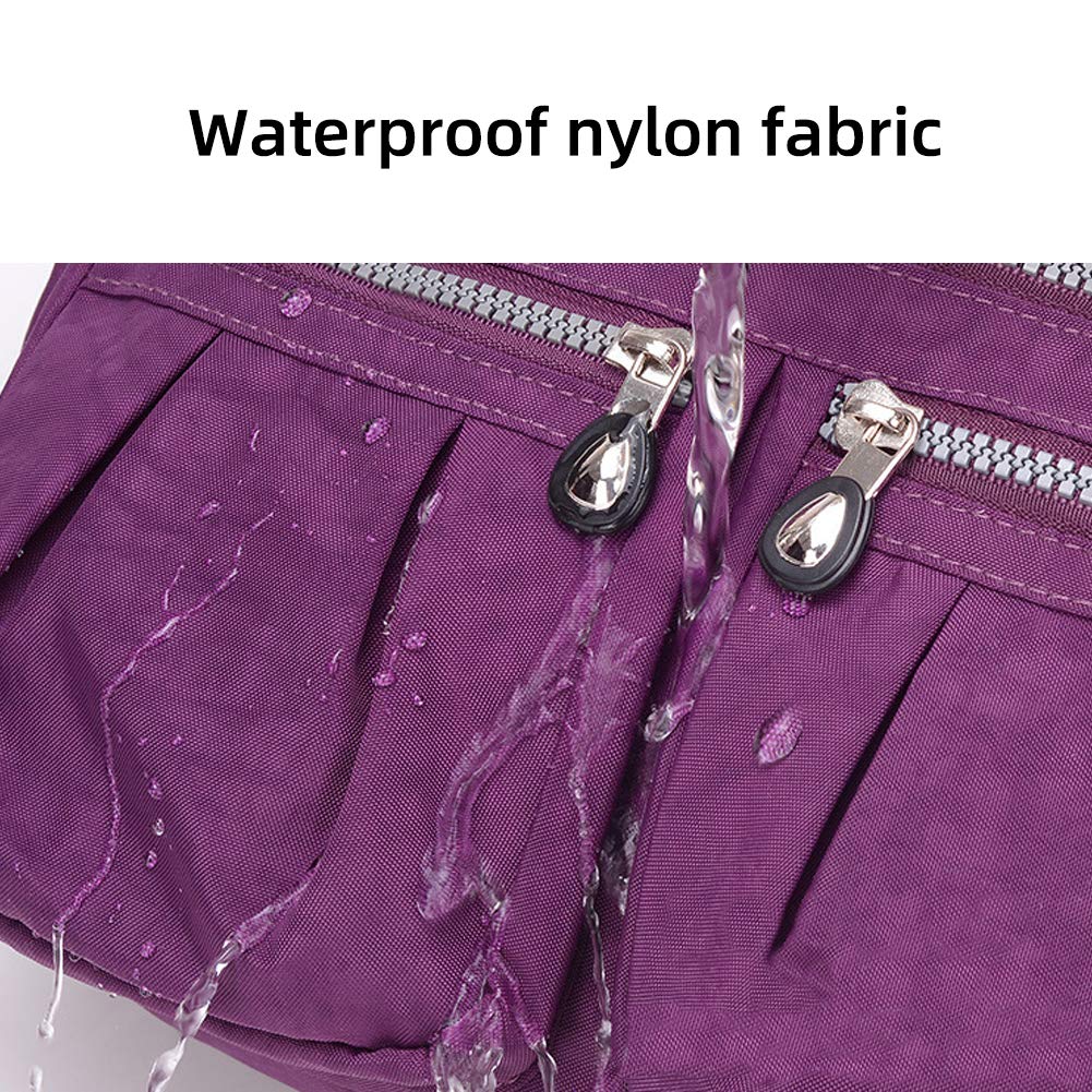 MINTEGRA Crossbody Shoulder Bag for Women, Nylon Waterproof Messenger Bag Lightweight Travel Work Bag Purse