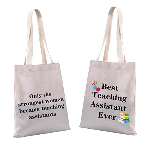 G2TUP Teaching Assistant Thank You Gift Make Up Accessory Bag Best Teaching Assistant Ever TA Appreciation End of Term Gift (Best Teaching Assistant Ever T)