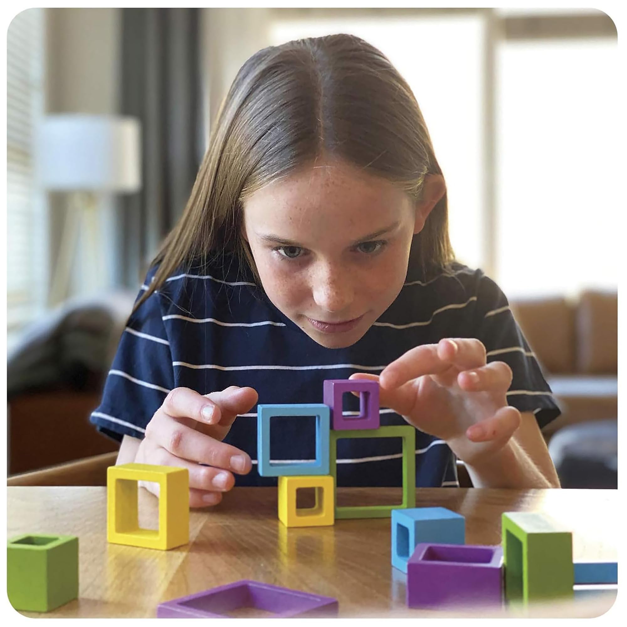 ROO GAMES You’ve Been Framed! - Fast-Paced Stacking and Building Game - For Ages 8+ - Match the Pattern, Slap the Card, Win!