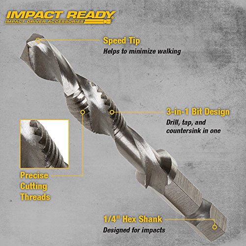 DEWALT DWADTQTR5MM8 Impact Ready 5mm x .8, 1/4" Capacity