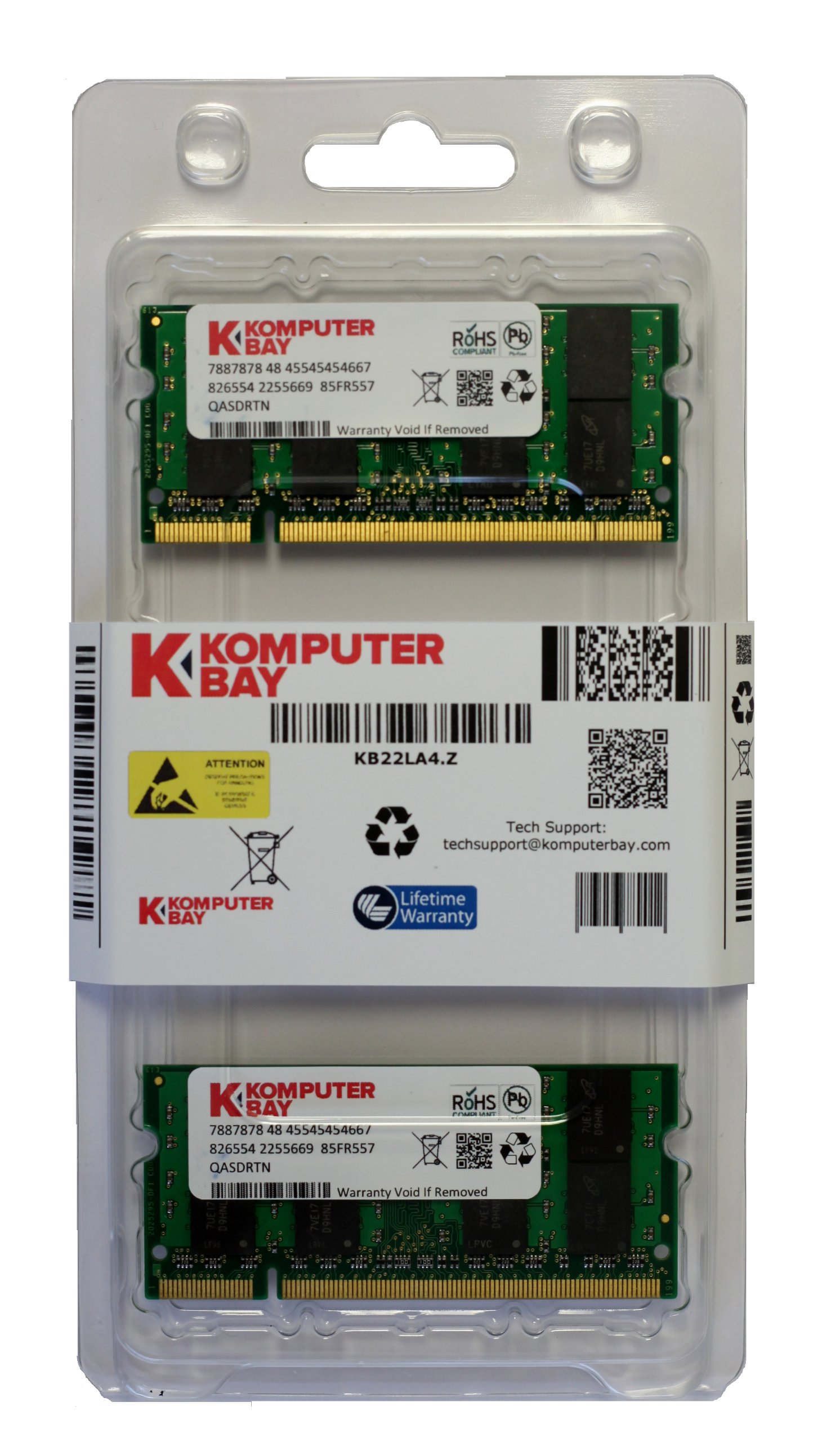 Komputerbay 8 GB (2 x 4GB) PC2-6400 DDR2-800 SoDIMM Dual Channel Laptop Memory Kit