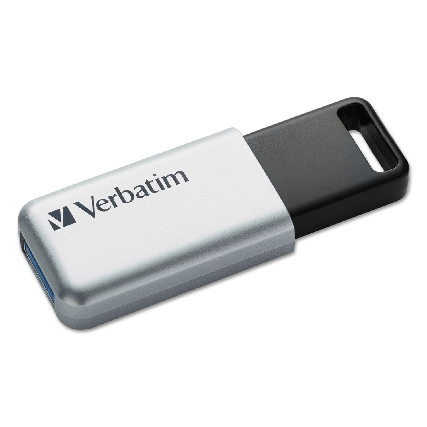 Verbatim 98664 Store 'n'Go Secure Pro USB 3.0 Flash Drive w/AES 256 Encryption, 16GB, Silver
