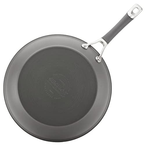 Circulon Radiance Hard Anodized Nonstick Frying / Fry Pan Set / Skillet Set - 8.5 Inch, 10 Inch, and 12.25 Inch , Gray