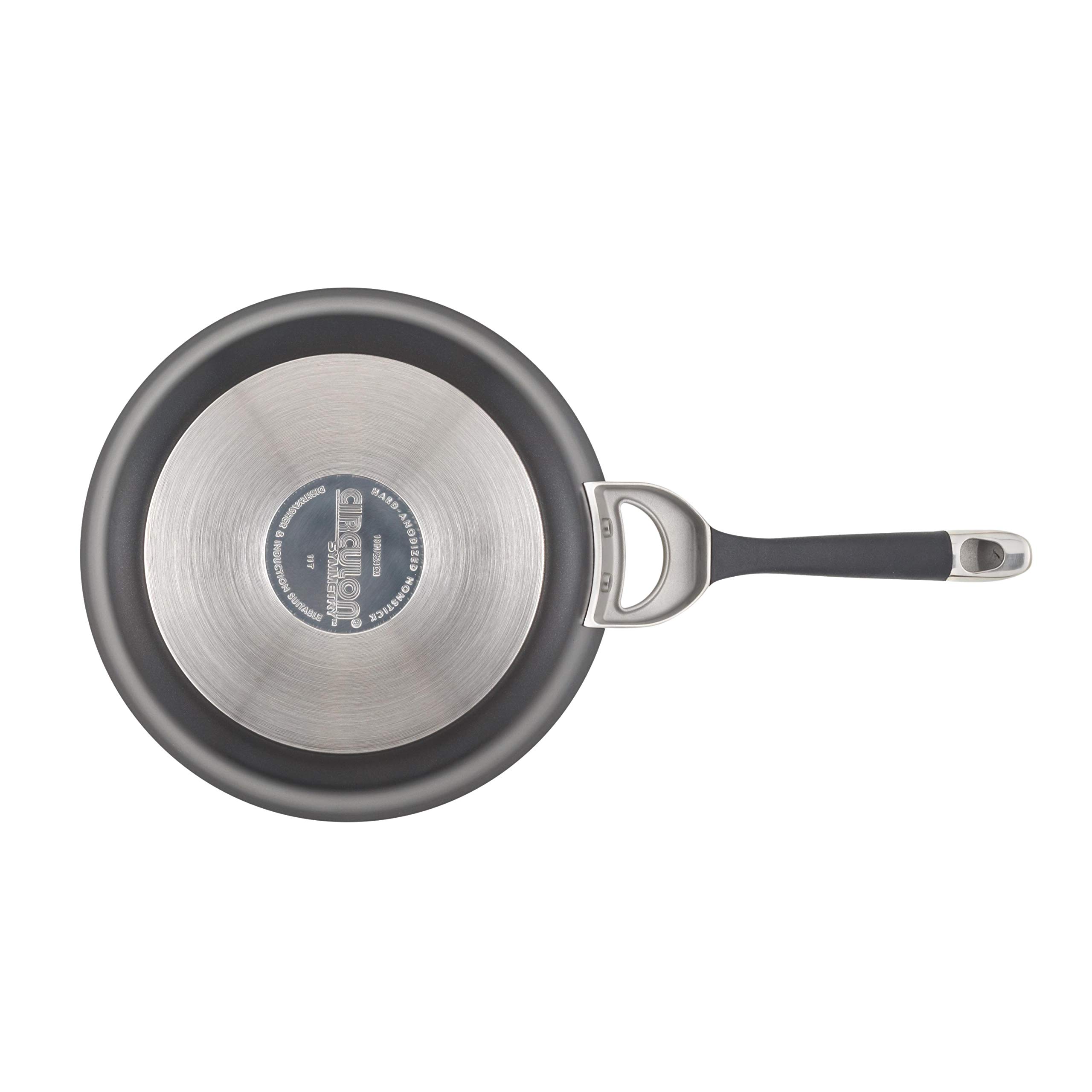 Circulon Symmetry Hard Anodized Nonstick Frying Pan Set / Skillet Set - 10 Inch and 12 Inch, Black