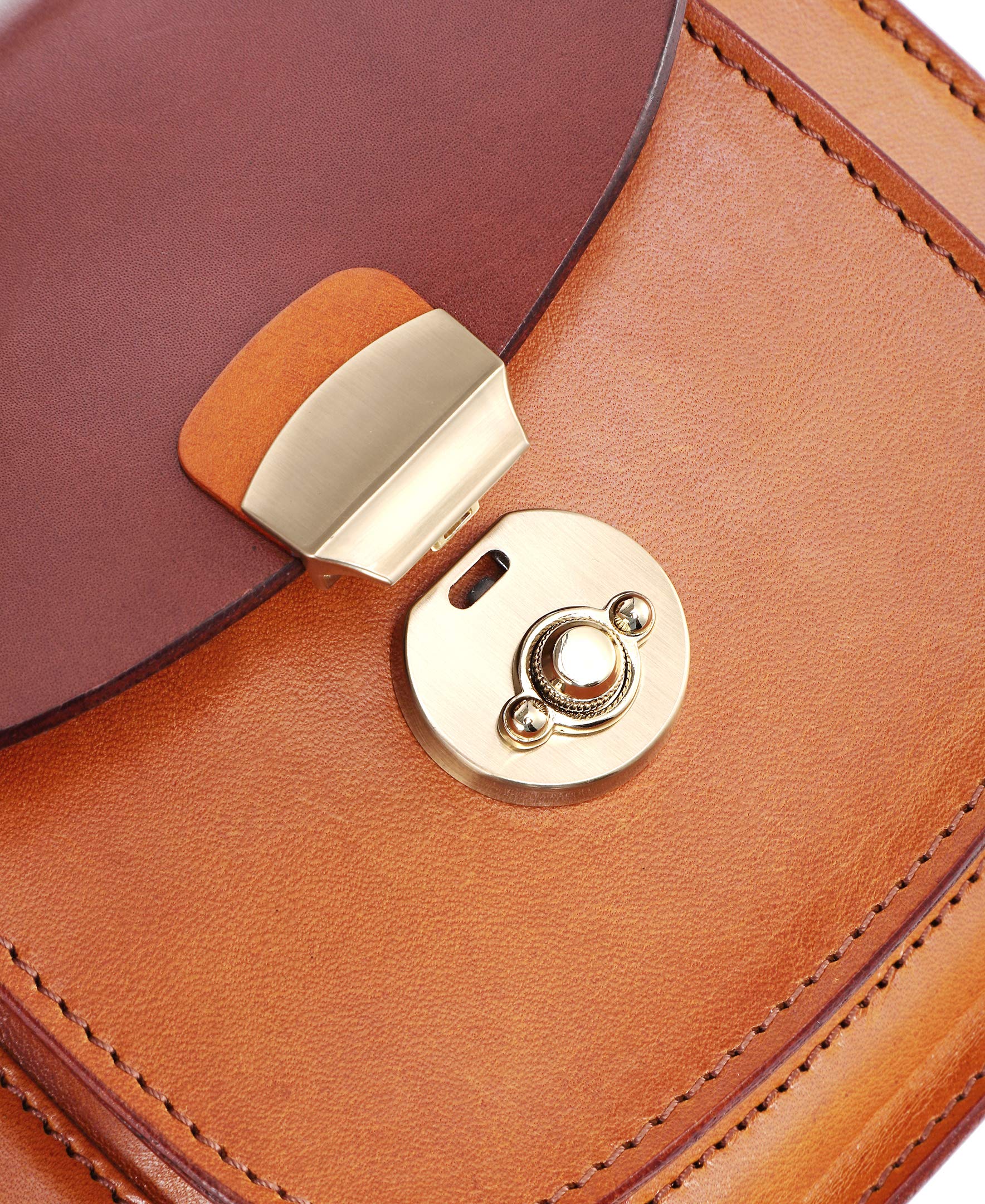 OLD TREND Genuine Leather Halibut Crossbody Bag (Cognac)