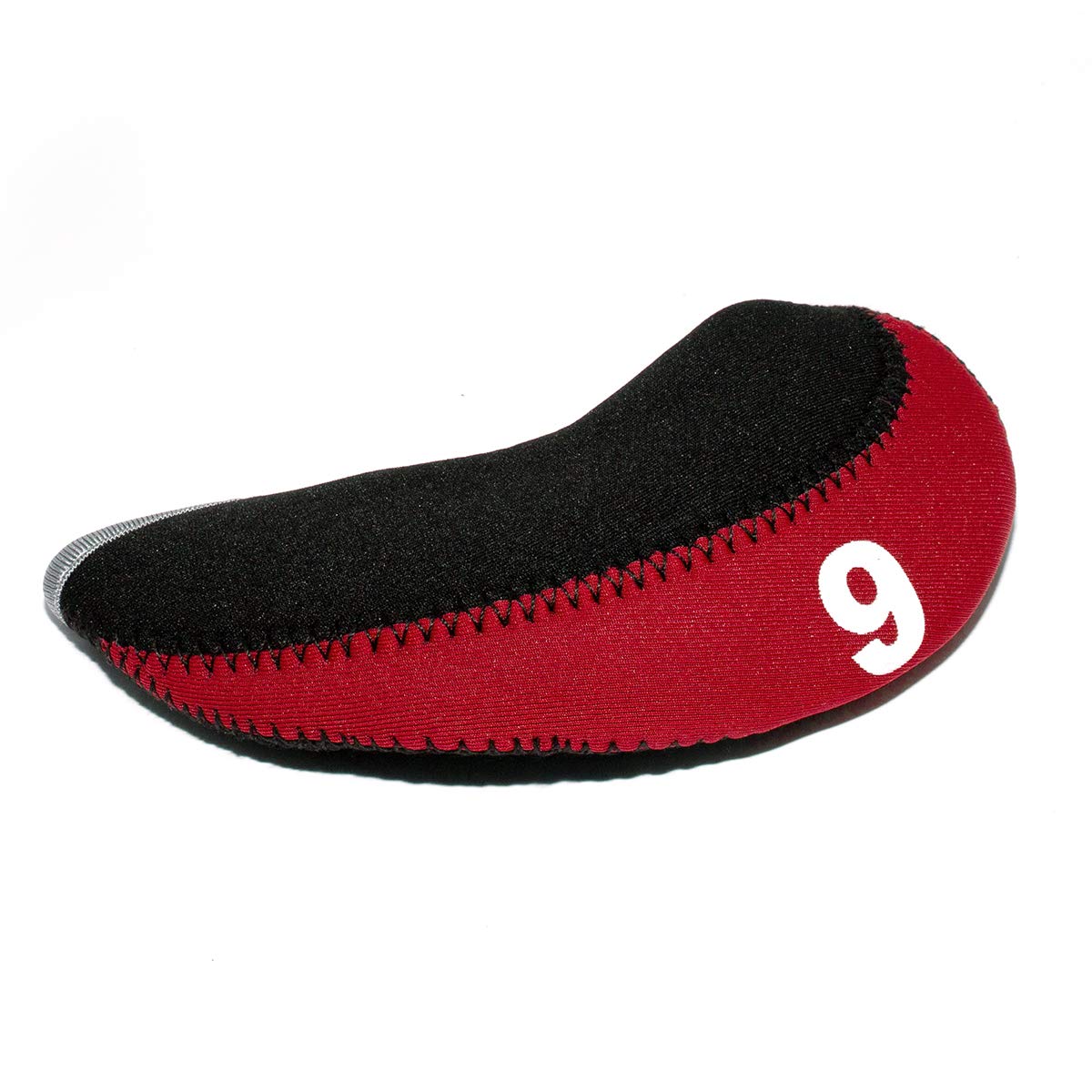 Big Number Neoprene Golf Iron Covers Set - Club Head Covers - Wedge Iron Protective Headcover for Callaway, Ping, Taylormade, Cobra, Mizuno (red/Black 11pcs)