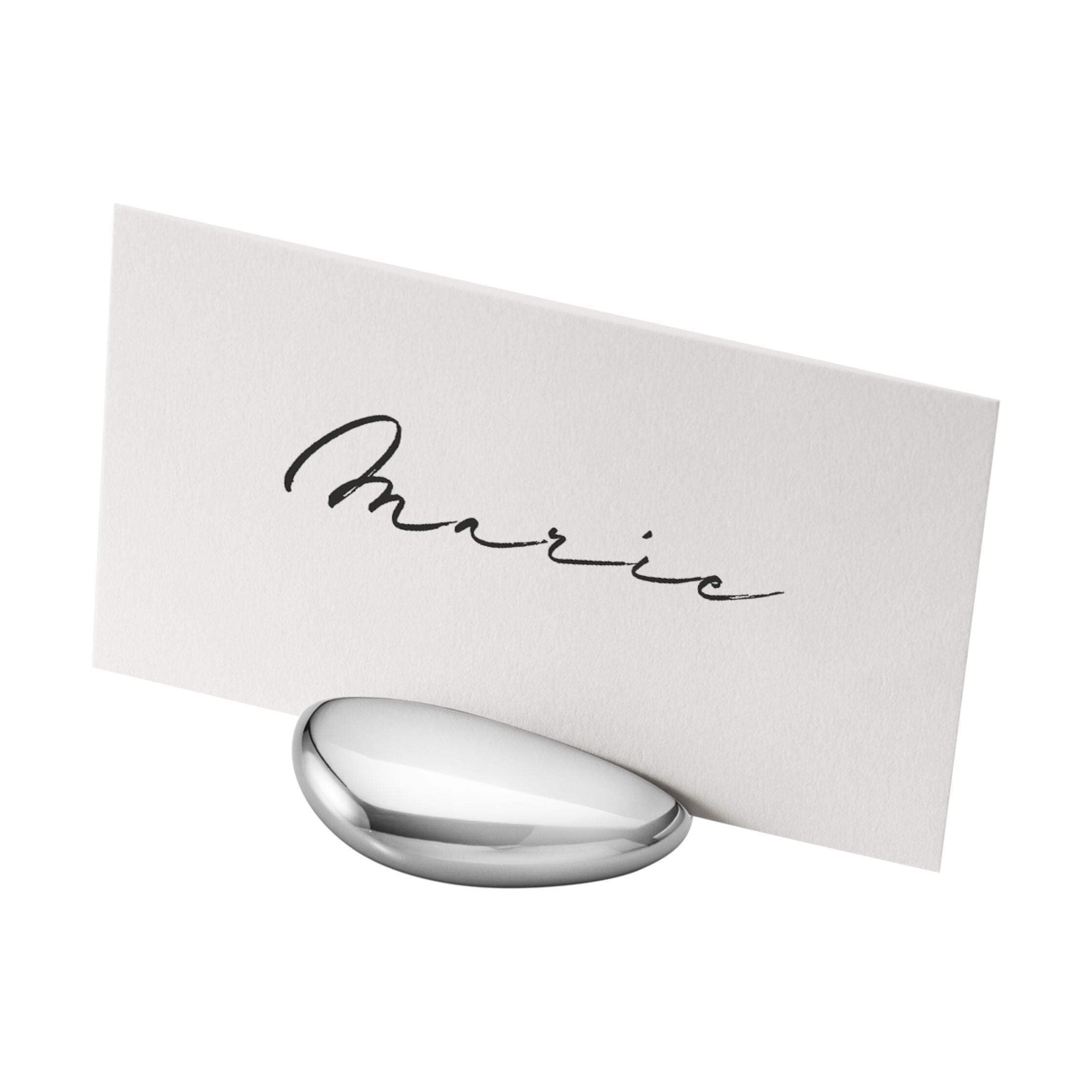 Georg Jensen Sky Table Card Hold Inc 24 Cards Chrome, Silver, One Size