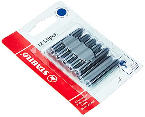 Ink cartridges - STABILO Refill - Blister of 12 - Blue