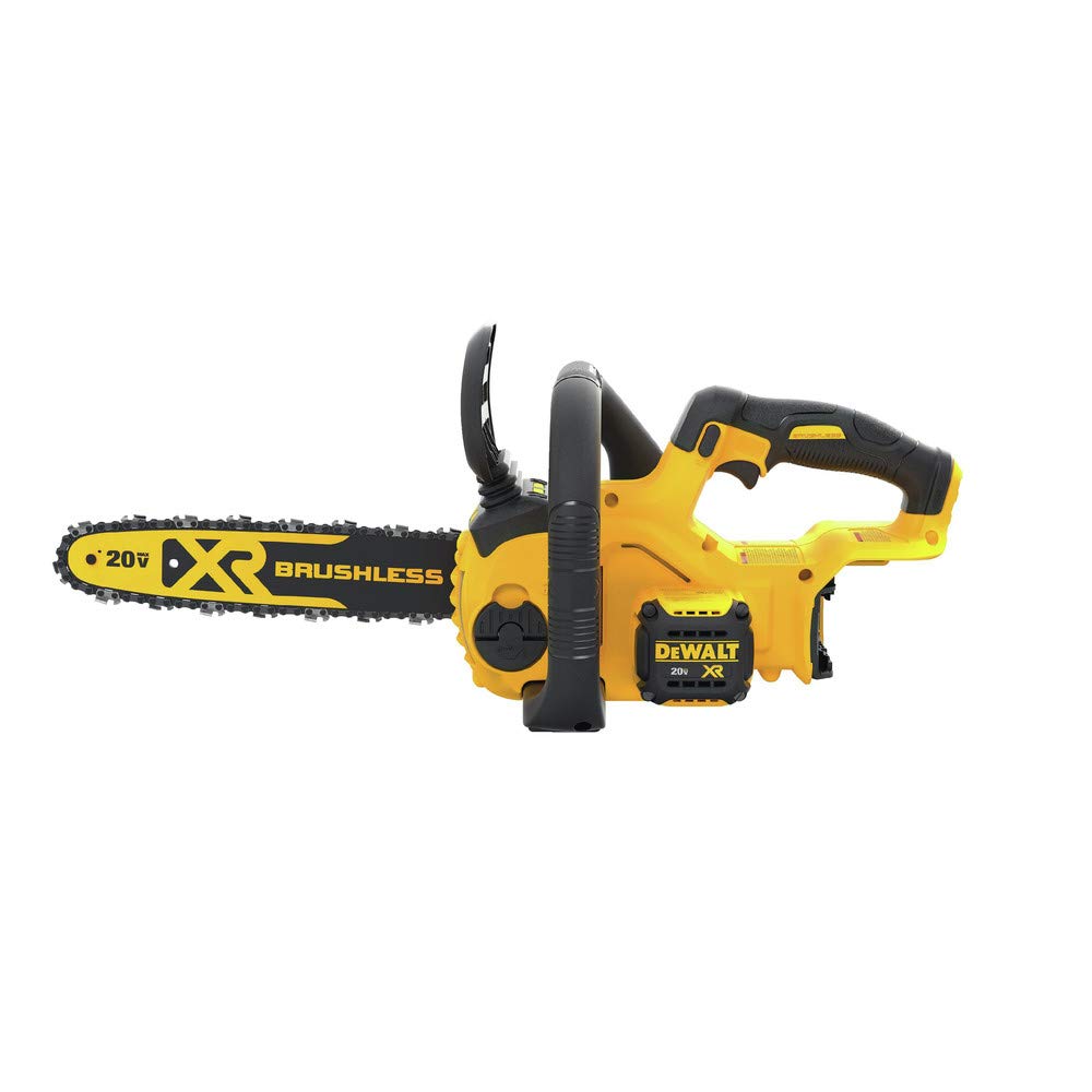 Dewalt DCCS620BDCB240C-BNDL 20V MAX XR Brushless Lithium-Ion 12 in. Compact Chainsaw and 20V MAX 4 Ah Lithium-Ion Battery and Charger Starter Kit Bundle