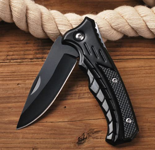 BUYONE Pocket Knife, Mini Folding Knife| Outdoor Knife, with Belt Clip, for Leisure, Camping, Hiking and Emergencies, Gift for