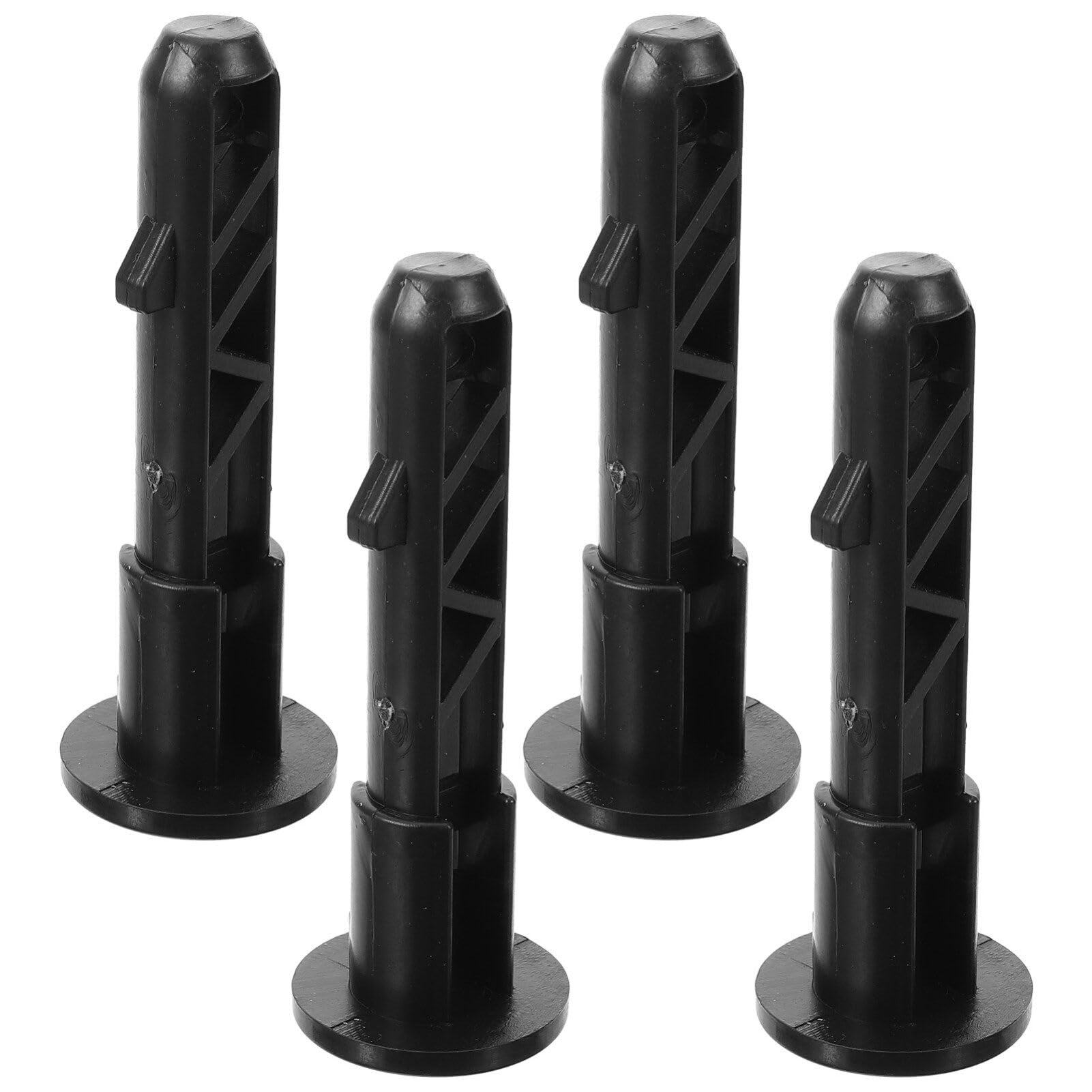 CLISPEED Trash Can Lid Hinged Pins, 4pcs Plastic Wheeled 120L Trash Can Hinged Pins Outdoor Garbage Can Recycling Bin Universal Sturdy Plastic Plug Connection, 9.00X3.10X3.10CM, Black, 551113S84UB6U