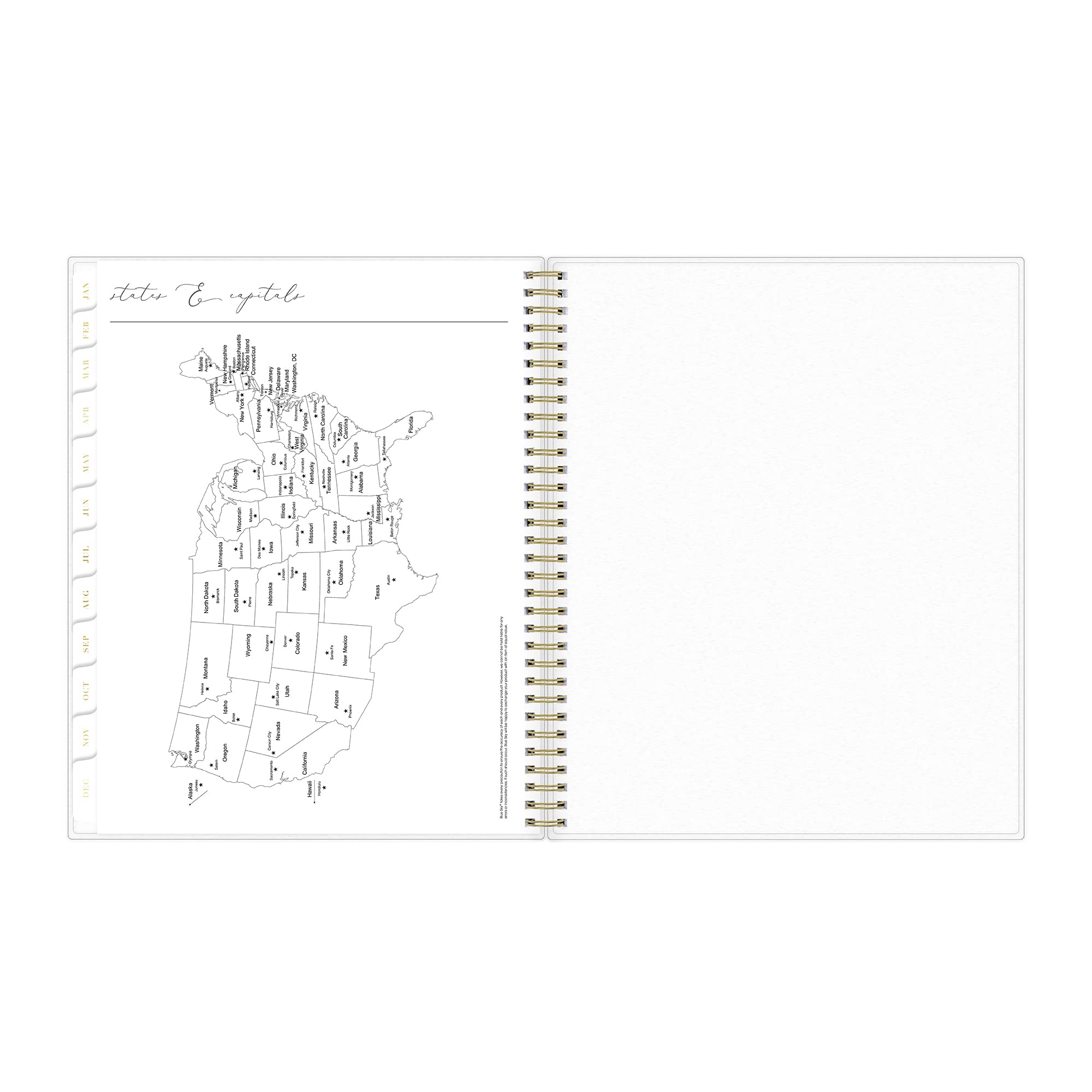 Blue Sky Life Note It 2023 Weekly and Monthly Planner Notes, 8.5" x 11", Frosted Cover, Wirebound, Leah (139479-23)