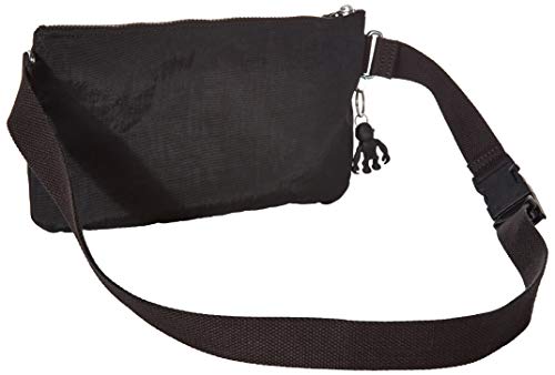 Kipling Women's Presto Up Waist Pack, Black Noir, 11" L x 6.5" H x 1.25" D