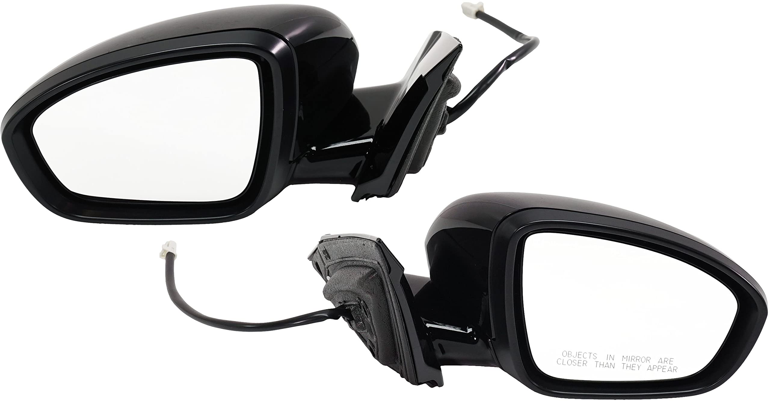 Kool Vue Driver & Passenger Side Power Heated Mirrors for Nissan Altima 2019-2023 With Signal Light Paintable For Models Without Side View Camera