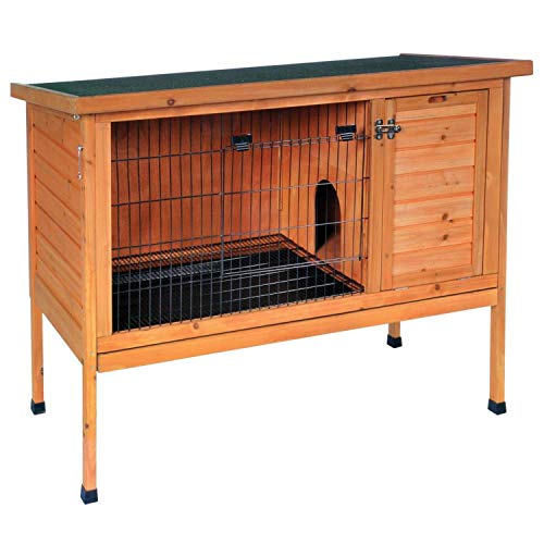 Prevue Hendryx 461 Large Rabbit Hutch, Stained Wood