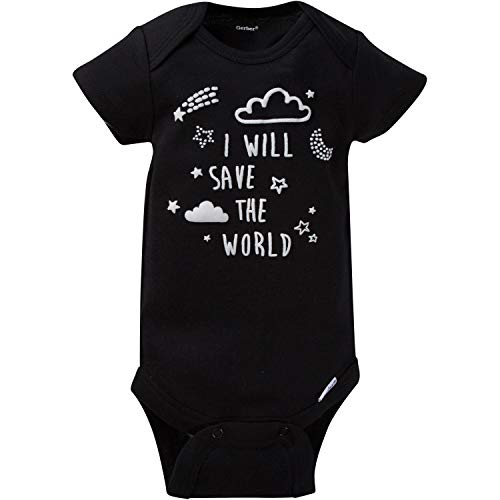 Gerber Baby 8-Pack Short Sleeve Onesies Bodysuits, Star, 3-6 Months
