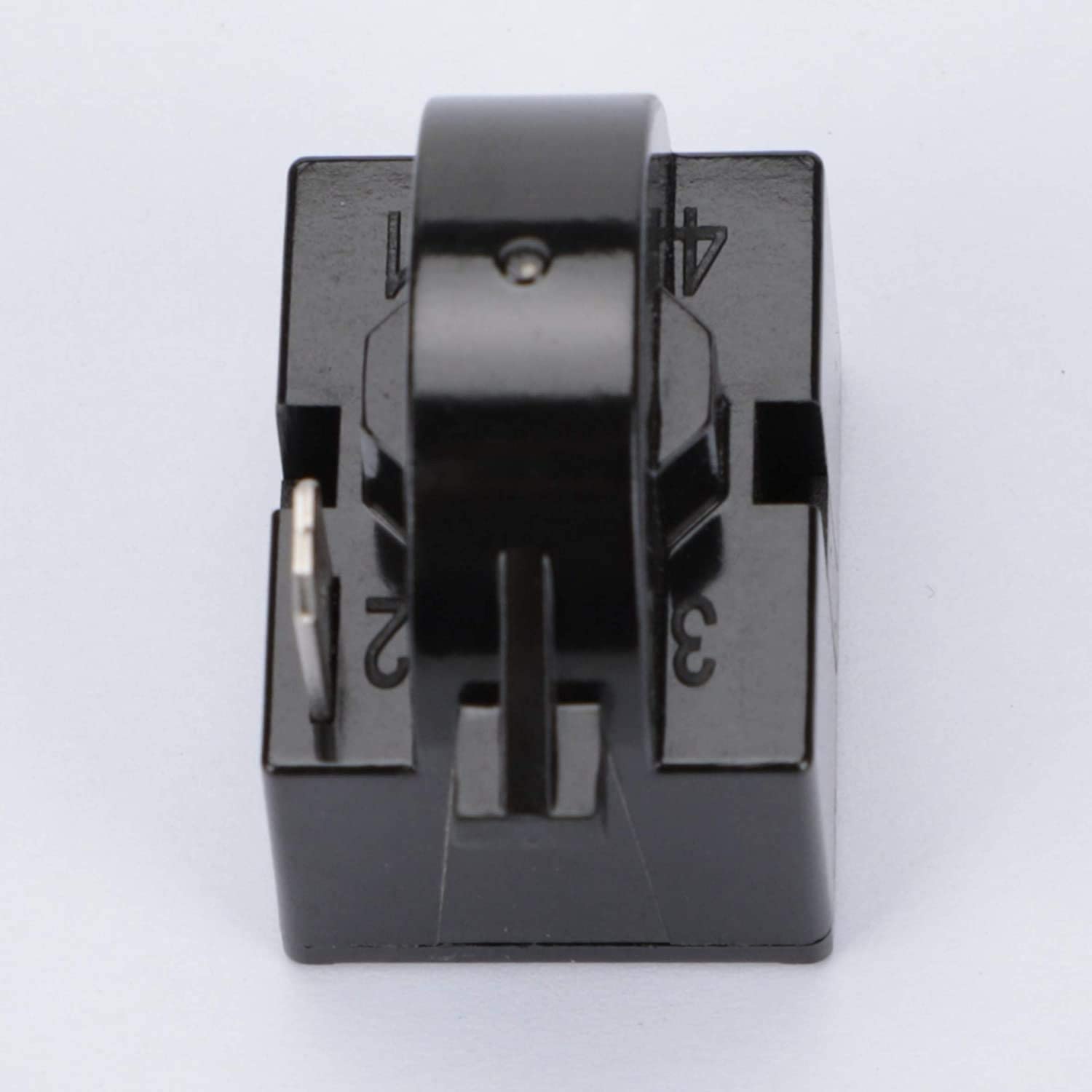 QP2-4R7 1Pin Refrigerator PTC Starter Relay and 6750C-0005P Refrigerator Overload Protector for LG Refrigerator Compressor,2 Pieces in Total