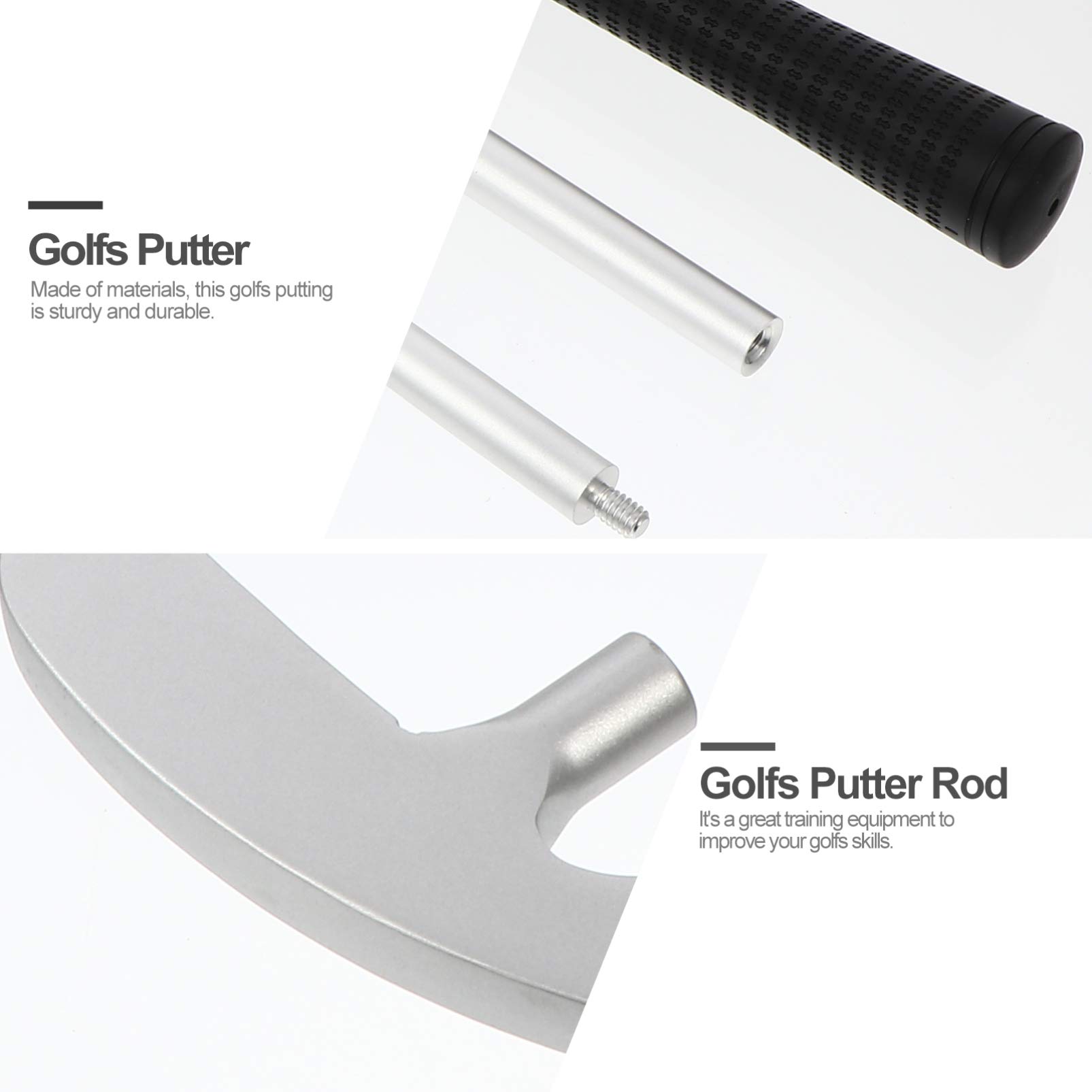 BESPORTBLE Golf Putter Folding Golf Practice Putter with Anti Slip Rubber Grip Detachable Putter Golf Training Tool for Professionals Beginners