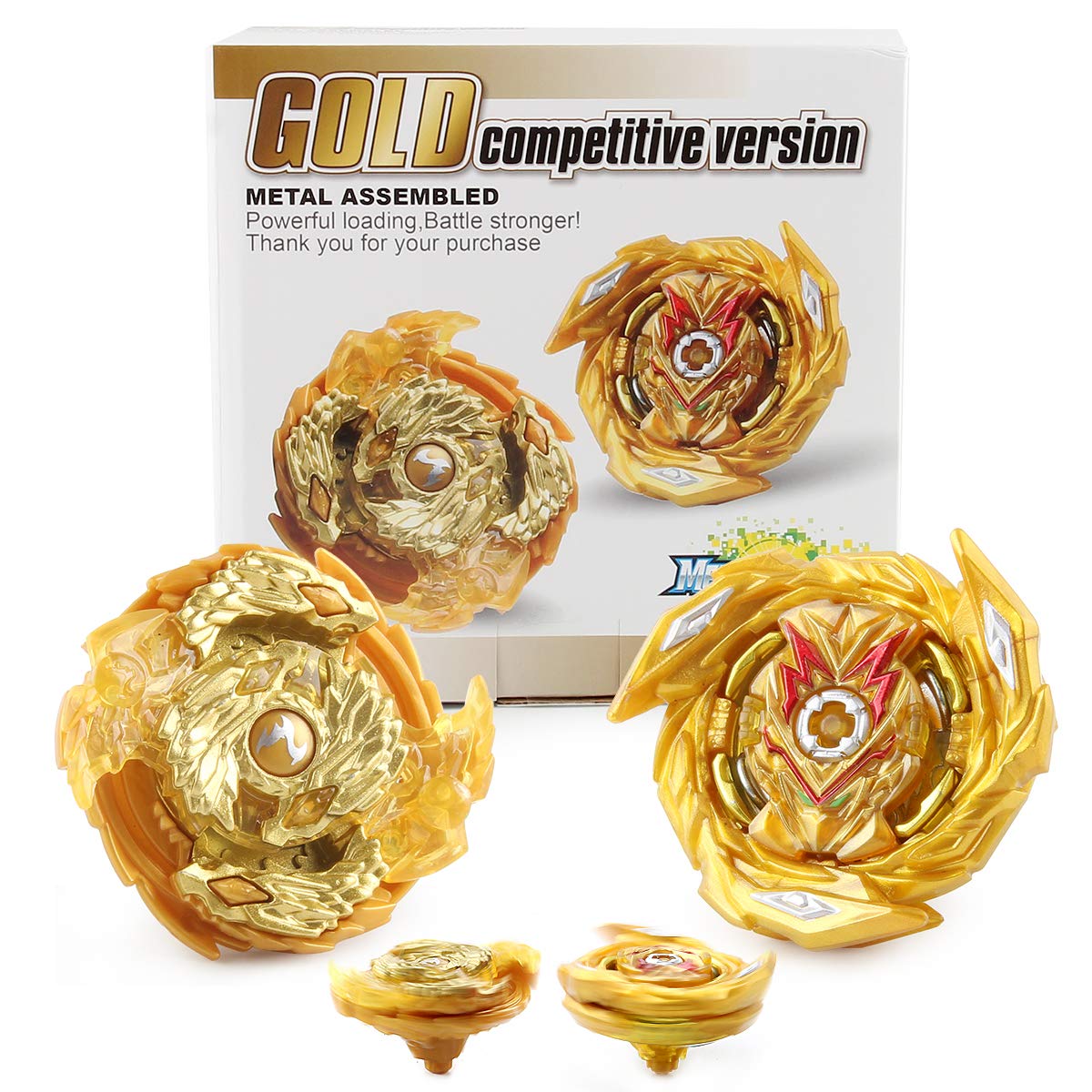 NIN Battle Burst Fusion Grip Gyro Top Set /Cho-Z Achilles.00DM/Ace Dragon. St. Ch with 4D Launcher