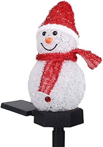 KOSHSH Garden Solar Snowman Lights Outdoor Decorations Lighting Stake Lights for Home Outdoor Yard Lawn Christmas Holiday Winter Decor