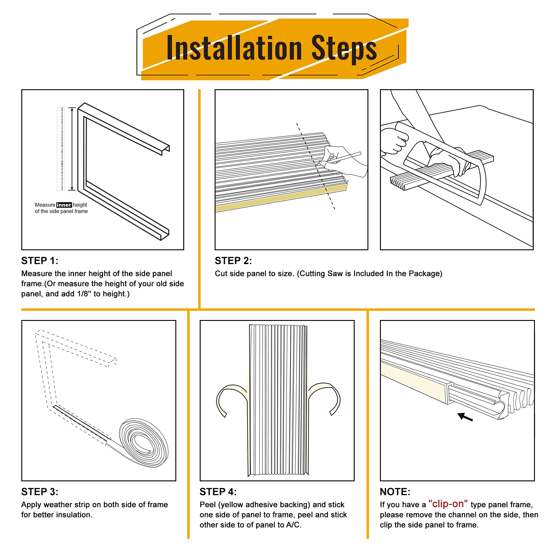 LBG Products Window AC Insulating Side Panel Kit Fits for Window Air Conditioner Units Replacement Screen,17" H x 10" W, 2 Pack,White
