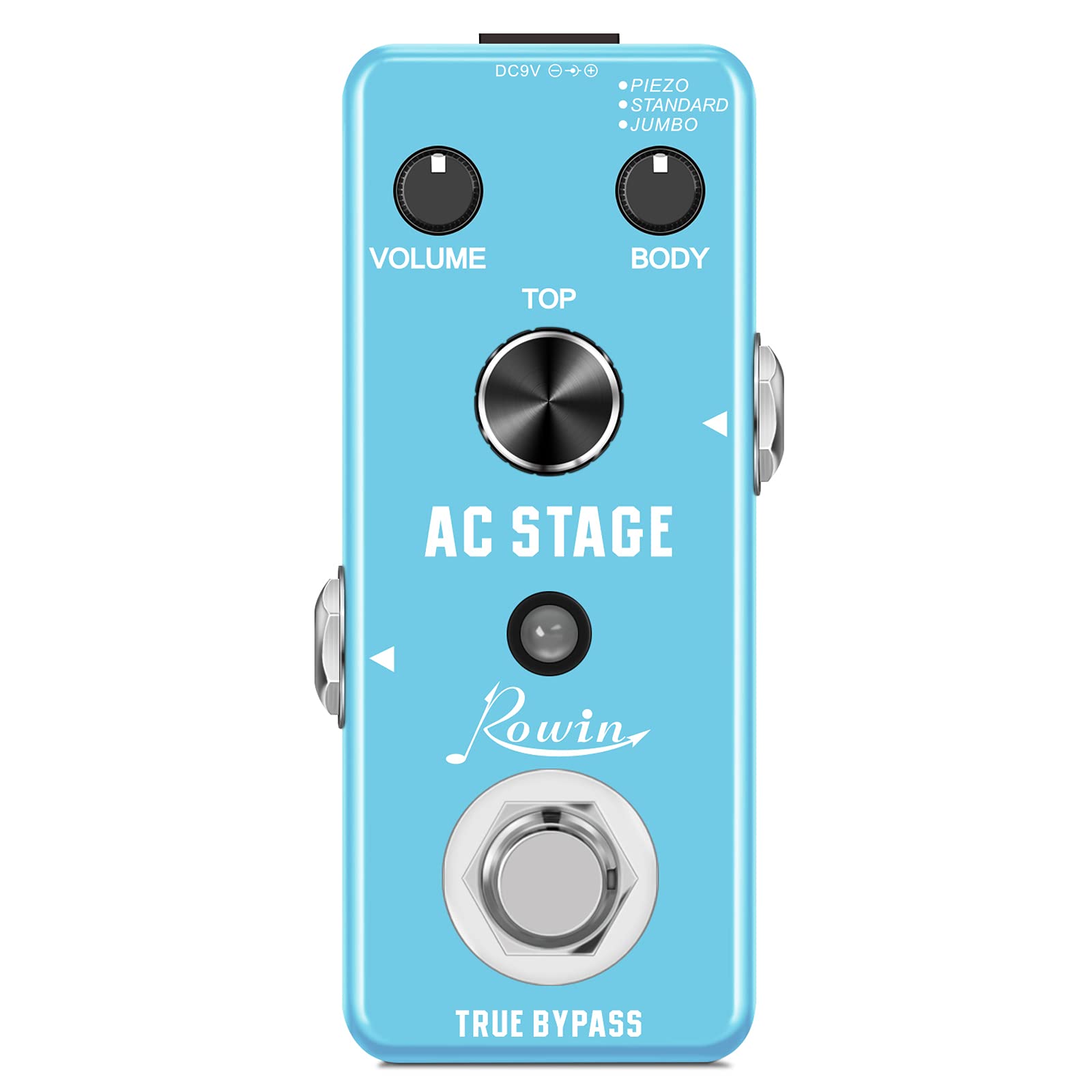 Rowin Looper Effects Pedal with SD Card for 10 Minutes of Looping, Unlimited Overdubs,1/2 time, and Reverse