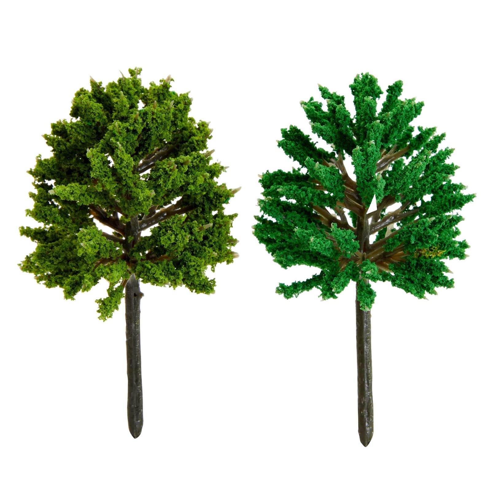 Bright Creations 55-Pieces of Miniature Model Trees for Diorama Supplies, Scenery, Landscape, DIY Projects, Arts and Crafts, Train Village, Railroads (11 Assorted Sizes/ 1-6.7 in)