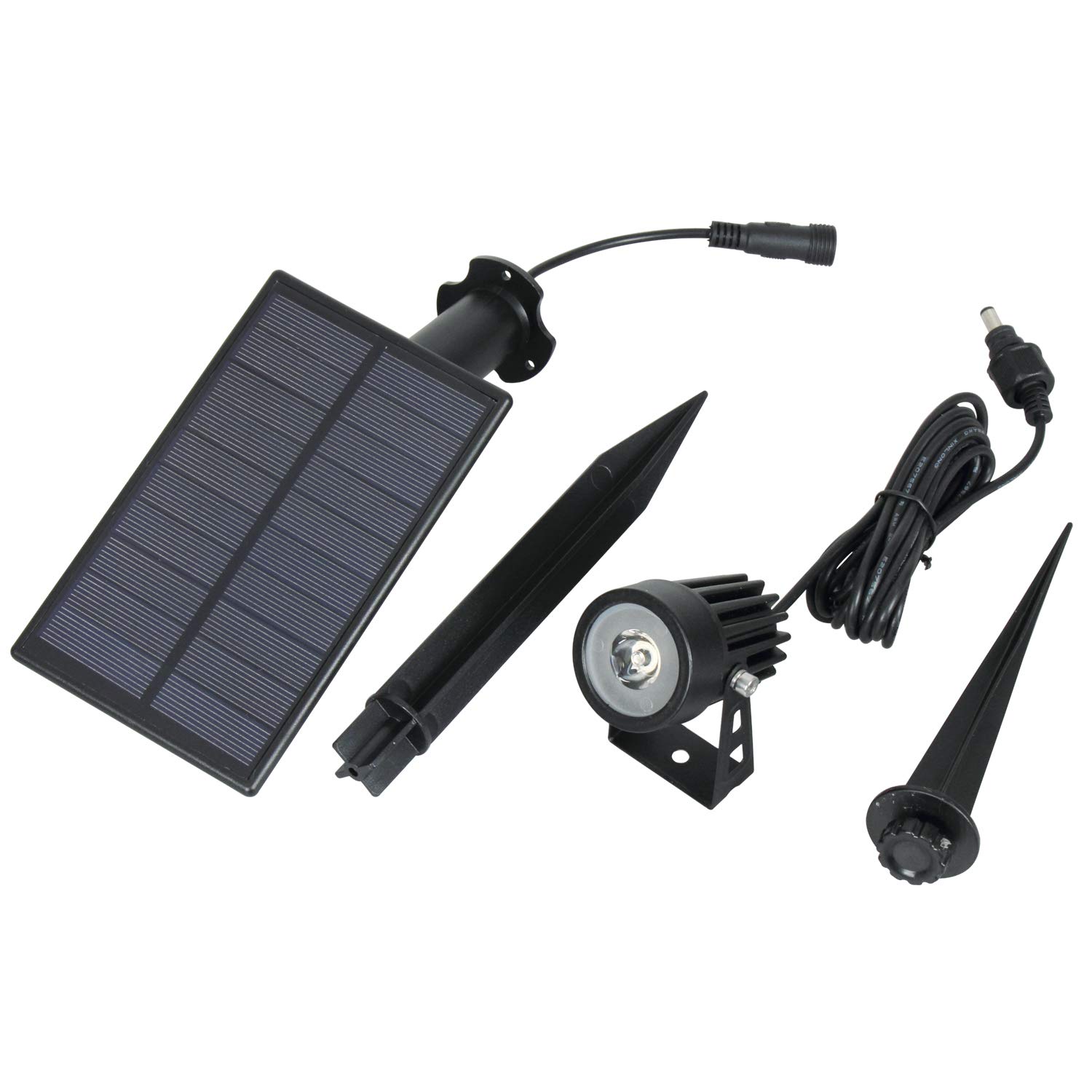 T-SUN Solar Spotlights, Outdoor LED Solar Lights, Waterproof Auto ON/Off Solar Wall Lights for Garden,Driveway, Pathway, Pool Area(White)