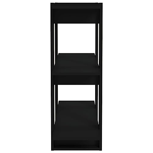 DYRJDJWIDHW Book Cabinet/Room Divider Bookshelf for Bedroom,Shelves,Wood Bookcase,Suitable for Bedroom, Office, Living Room, Study,Black 31.5"x11.8"x34.3"