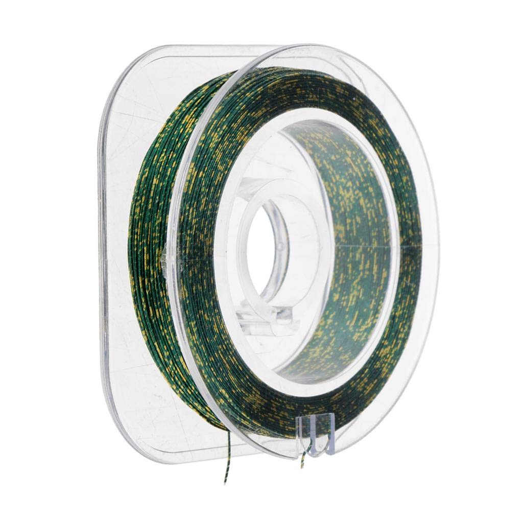 Baosity Metallic Guide Wrapping Fishing Line Thread for Rod Building, Green
