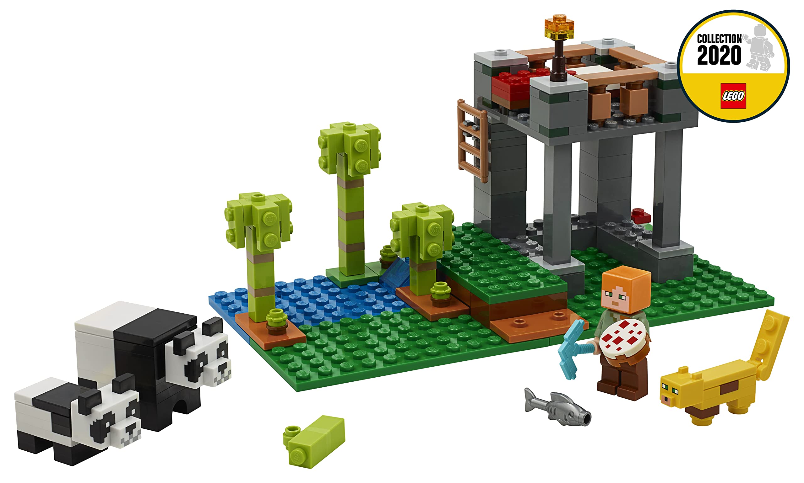 LEGO 21158 Minecraft The Panda Nursery Building Set with Alex & Animal Figures, Toys for Boys and Girls 7 Plus Years Old