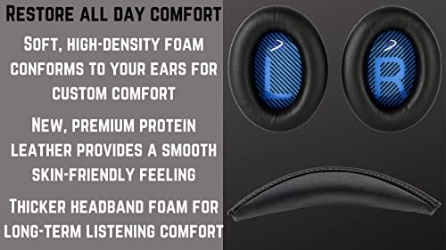 Replacement AE2 Ear Pads/Soundtrue Ear Pads and V2 AE2 Headband/SoundTrue Headband Cushion. Compatible with Bose Around-Ear 2 (AE2), SoundLink Around-Ear 1 and SoundTrue Around-Ear 1 Headphones