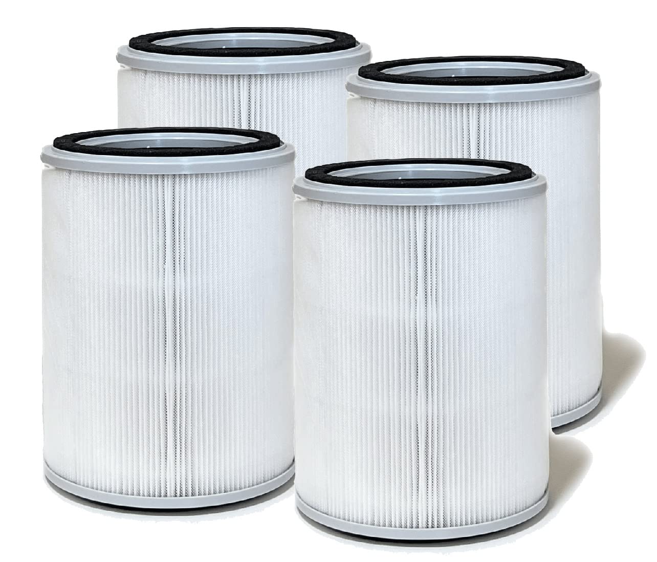 Nispira 3-in-1 True HEPA with Activated Charcoal Replacement Filters, Compatible with TOPPIN TPAP001 Air Purifier Comfy Air C2, 4-Packs