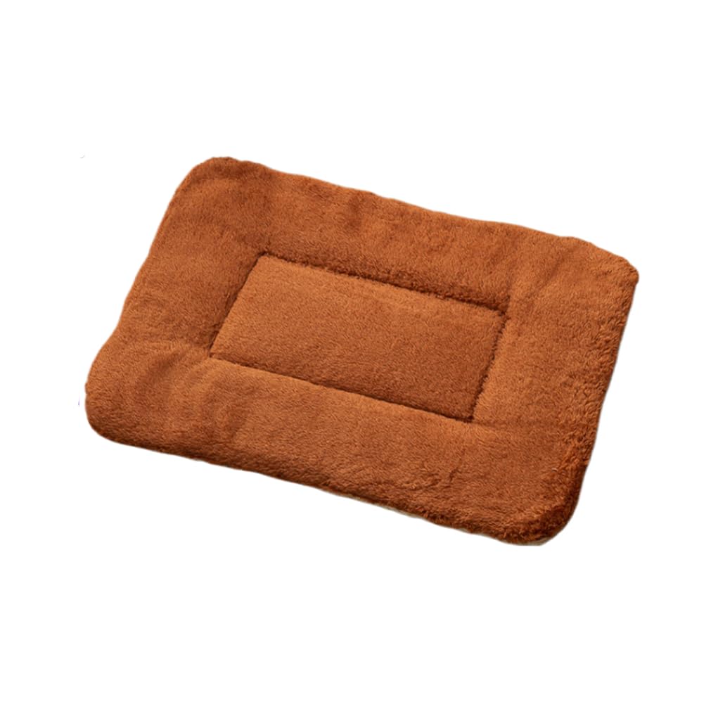 Cat Blankets for Indoor Cats,Cozy Calming Cat Blanket,Flannel Soft Cat Sleeping Blanket for Indoor Cats Calming Thick, Ultra Soft Pet Bed Mat (50. Solid Color-Brown, L(24 * 16 in))
