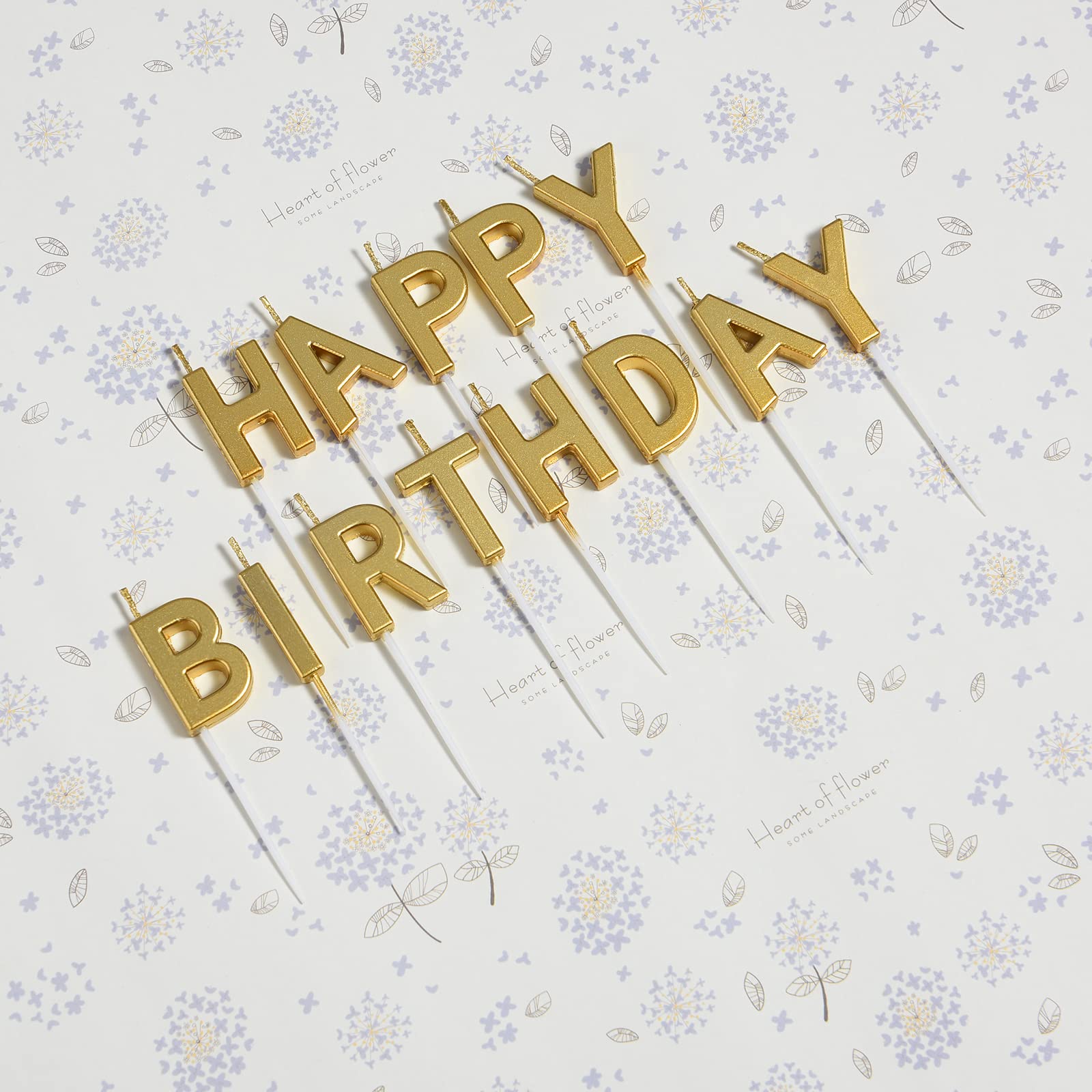 Happy Birthday Letters Candles,Black Alphabets Cake Toppers Birthday Candles for Birthday Party Decorations