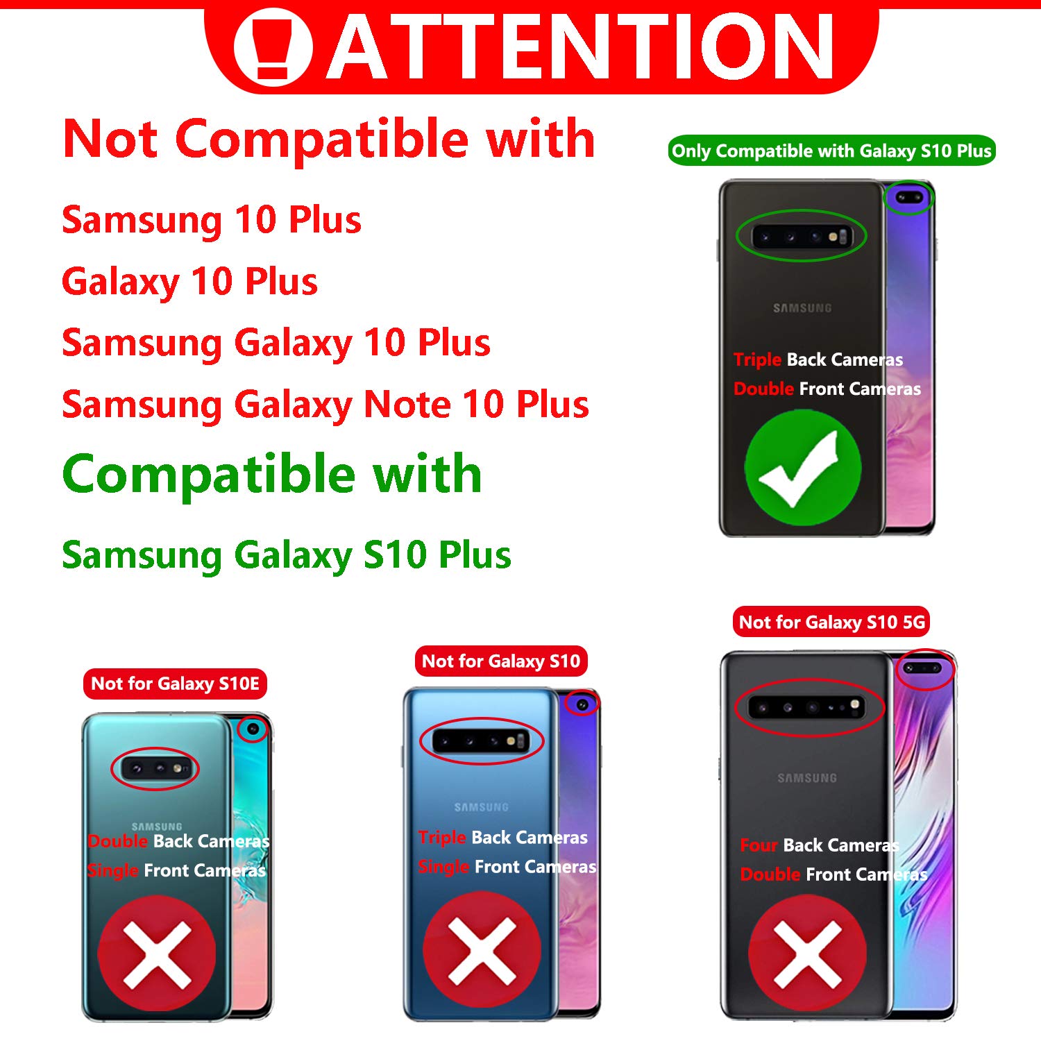 MODOS LOGICOS Case for Samsung Galaxy S10 Plus 6.4", [Detachable Wallet][Cash Storage][9 Card Slots 1 Id Window] Glitter PU Leather (Smooth Finish) Purse with Removable Inner Magnetic Case - Rose Gold