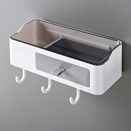 DFHBFG Punch-Free Bathroom Organizer Rack Shampoo Rack Bath Kitchen Towel Holder Household Items Bathroom Accessories