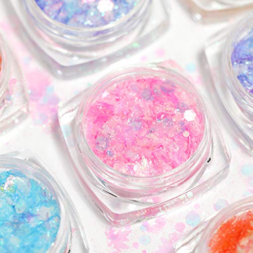 Stars Crystal Sequins Epoxy Resin Mold Filler Holographic Nail Sequins Glitter Flakes for Nail Art Decorations